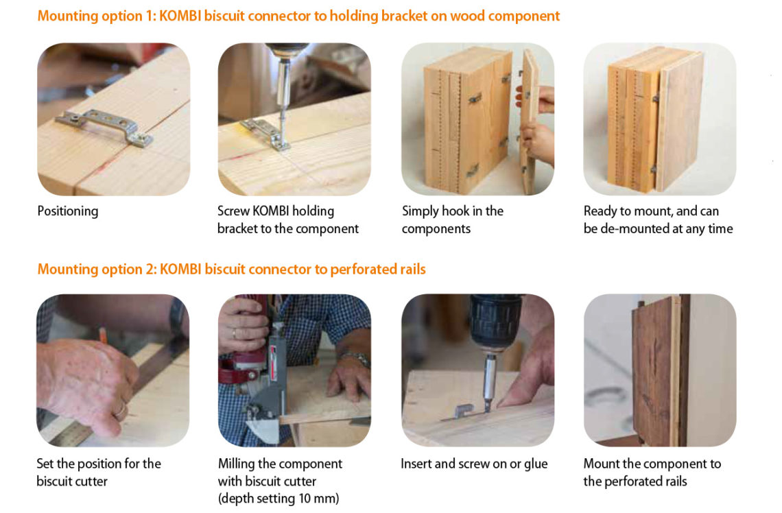 KOMBI - biscuit connector of alu/zinc die-casting - Knapp Connectors